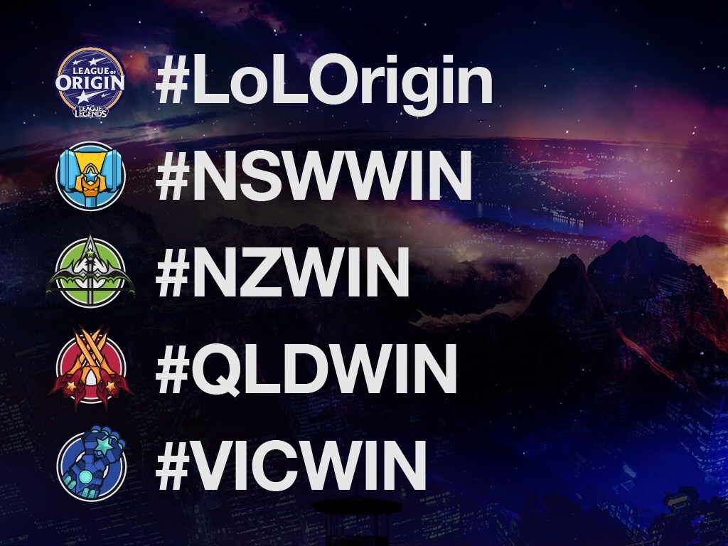 Announcing League of Legends: League of Origin live on Twitter