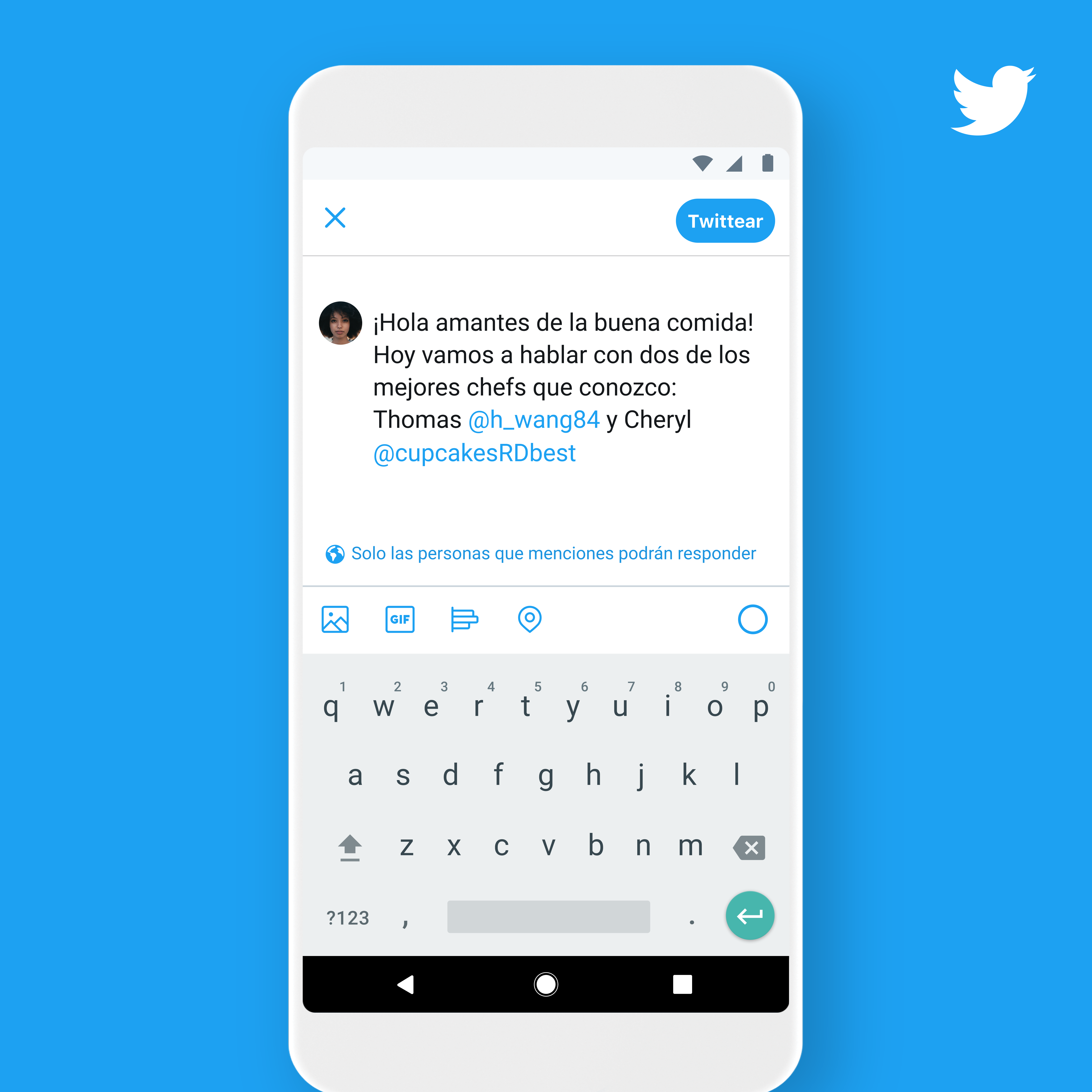 Nuevas configuraciones de conversación, llegando a un Tweet cerca de ti Nuevas configuraciones de conversación, llegando a un Tweet cerca de ti