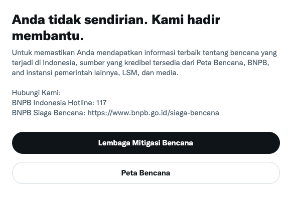 Layanan Notifikasi Twitter Untuk Mitigasi Bencana Alam Di Indonesia